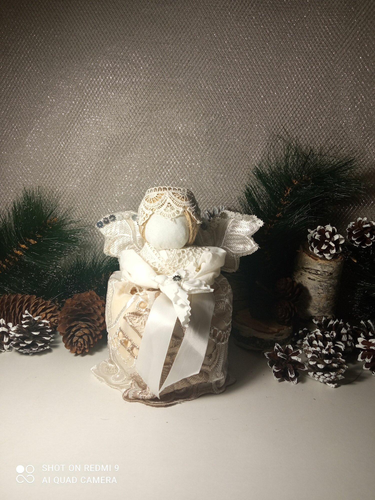 "Рождественский ангел" кукла оберег