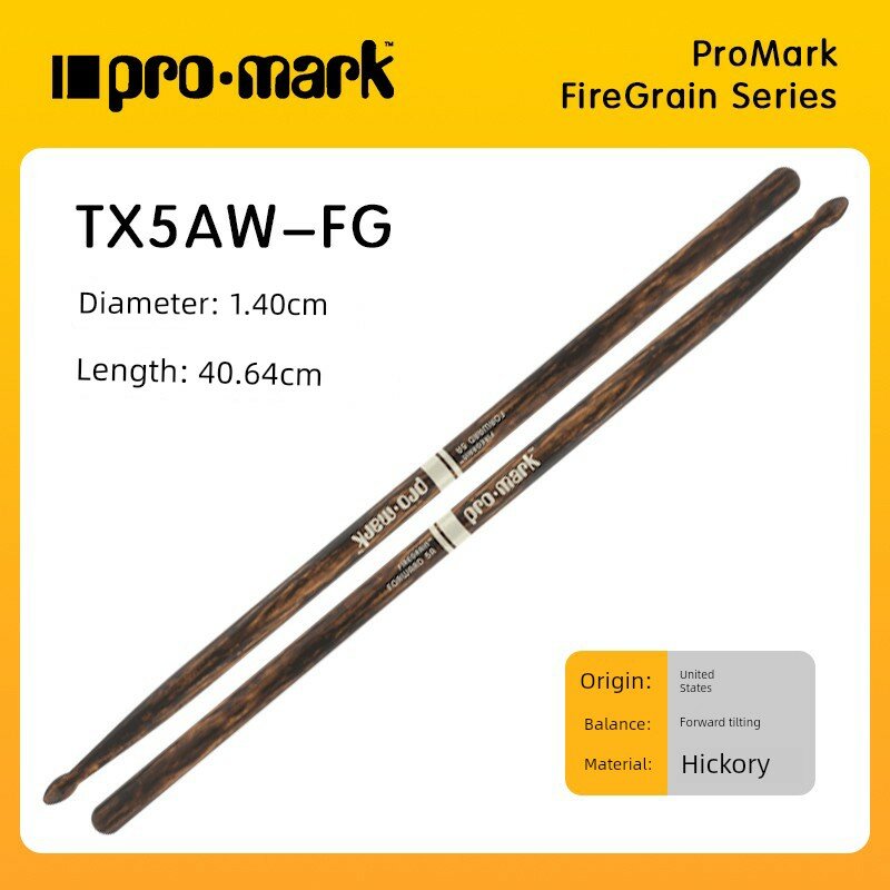 D'Addario Promark 5A Classic Taper Барабанные палочки из вишневого дерева, комплект 1 пара