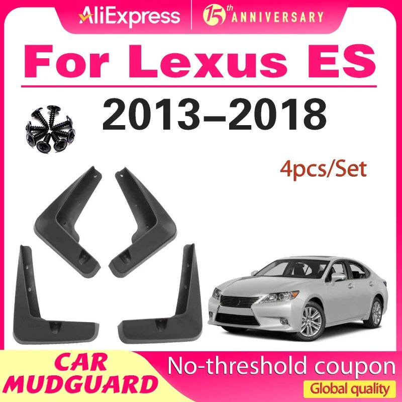 Брызговики для Lexus ES ES350, ES300h, ES250 2013-2018, брызговики, передние и задние брызговики, брызговики 2014 2015, комплект формованных