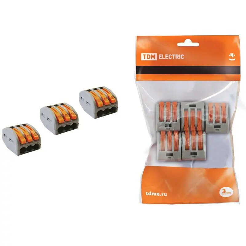 Клемма TDM СК-413 соединительная, 2.5мм2 {SQ0527-0012} (5 шт/упак)