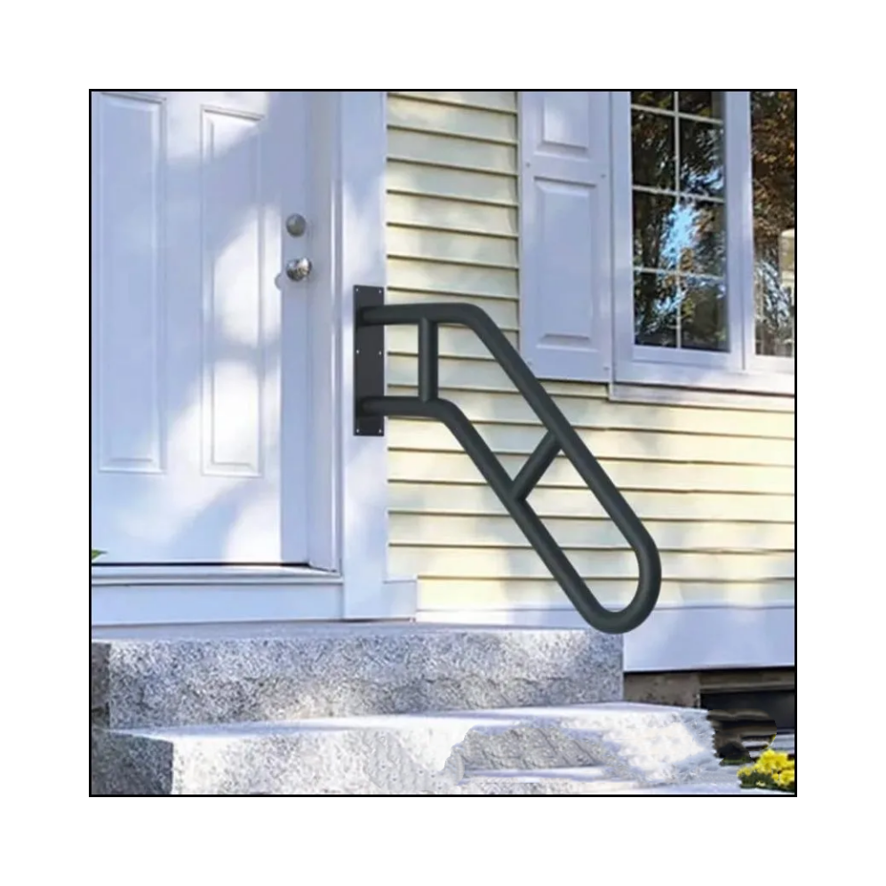 Ограждение/перила, перила для ступенек, защитные перила для лестницы, черные, 1 шт