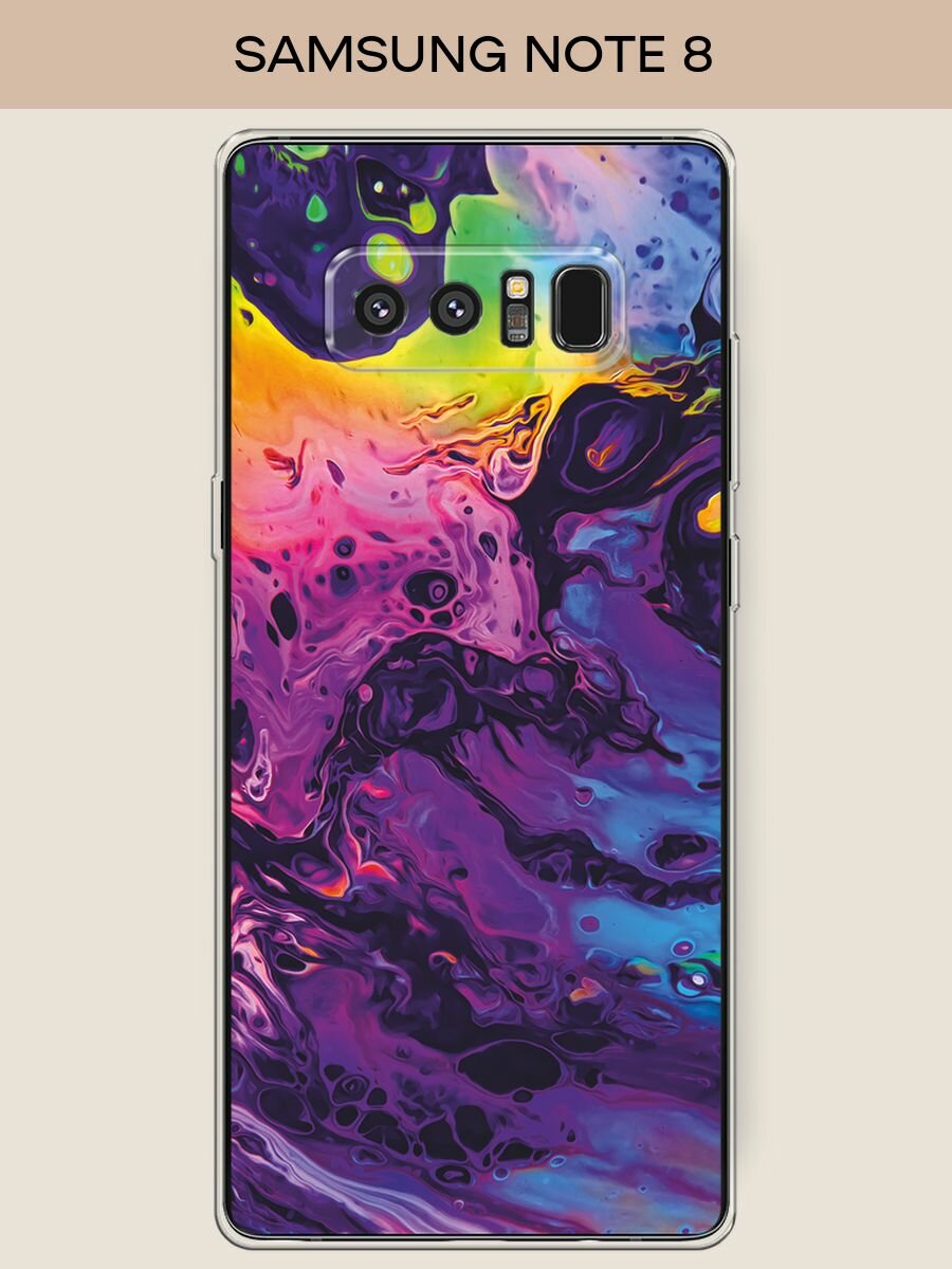 Чехол на Samsung Galaxy Note 8 / Самсунг Галакси Нот 8 с принтом ACID fluid