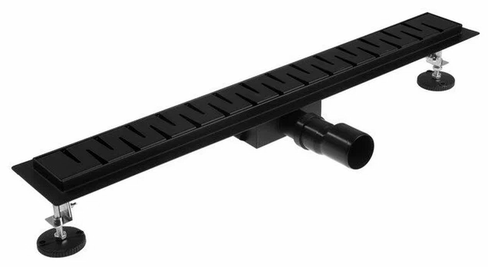 Сухой трап-лоток для душа под плитку 700мм черный матовый TIM арт. BAD467002BK