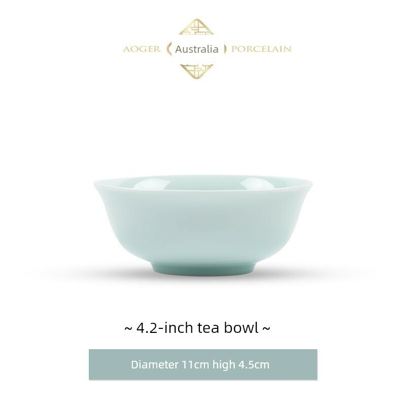 Чаша из керамики Цзиндэчжэнь для домашнего использования, из высококачественной белой глины с подглазурной росписью, в