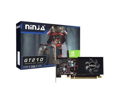 Видеокарта Ninja (Sinotex) GT210 512M 64bit DDR3 DVI HDMI CRT PCIE