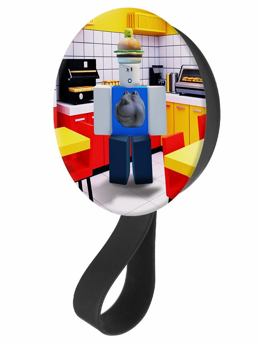 Кольцо-держатель с зеркалом Krutoff для телефона Roblox - Форсакен 007n7 (Forsaken 007n7)