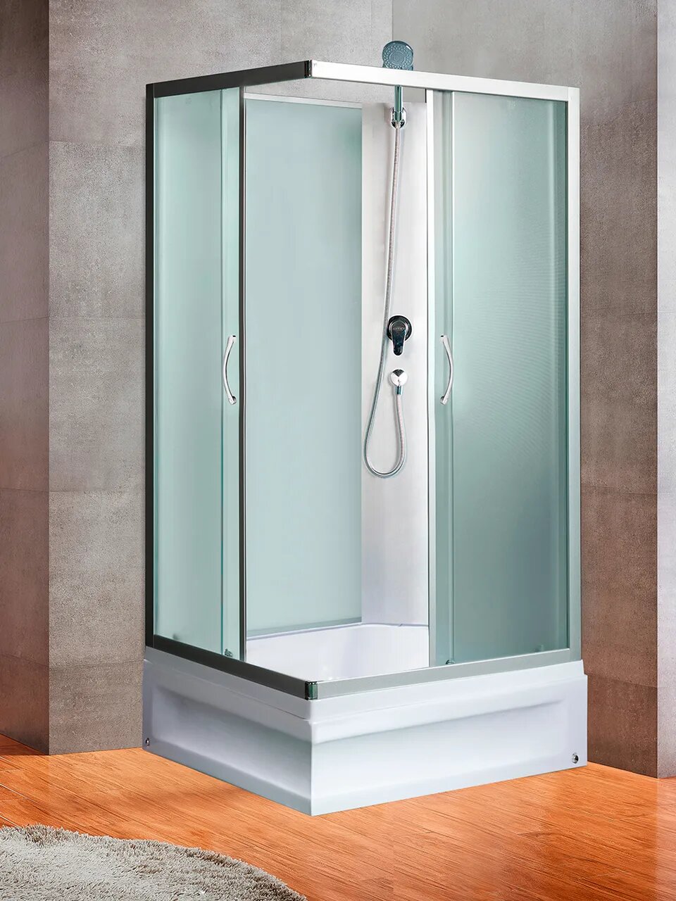 Душевая кабина River QUADRO Б/К XL 100/80/41 MT с поддоном