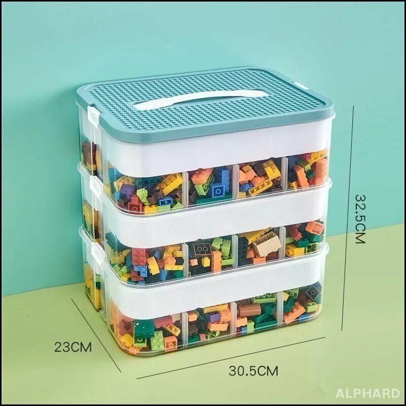 Органайзер для игрушек длина 30.5 см, ширина 23 см, высота32.5 см, секции: 3 , шт.