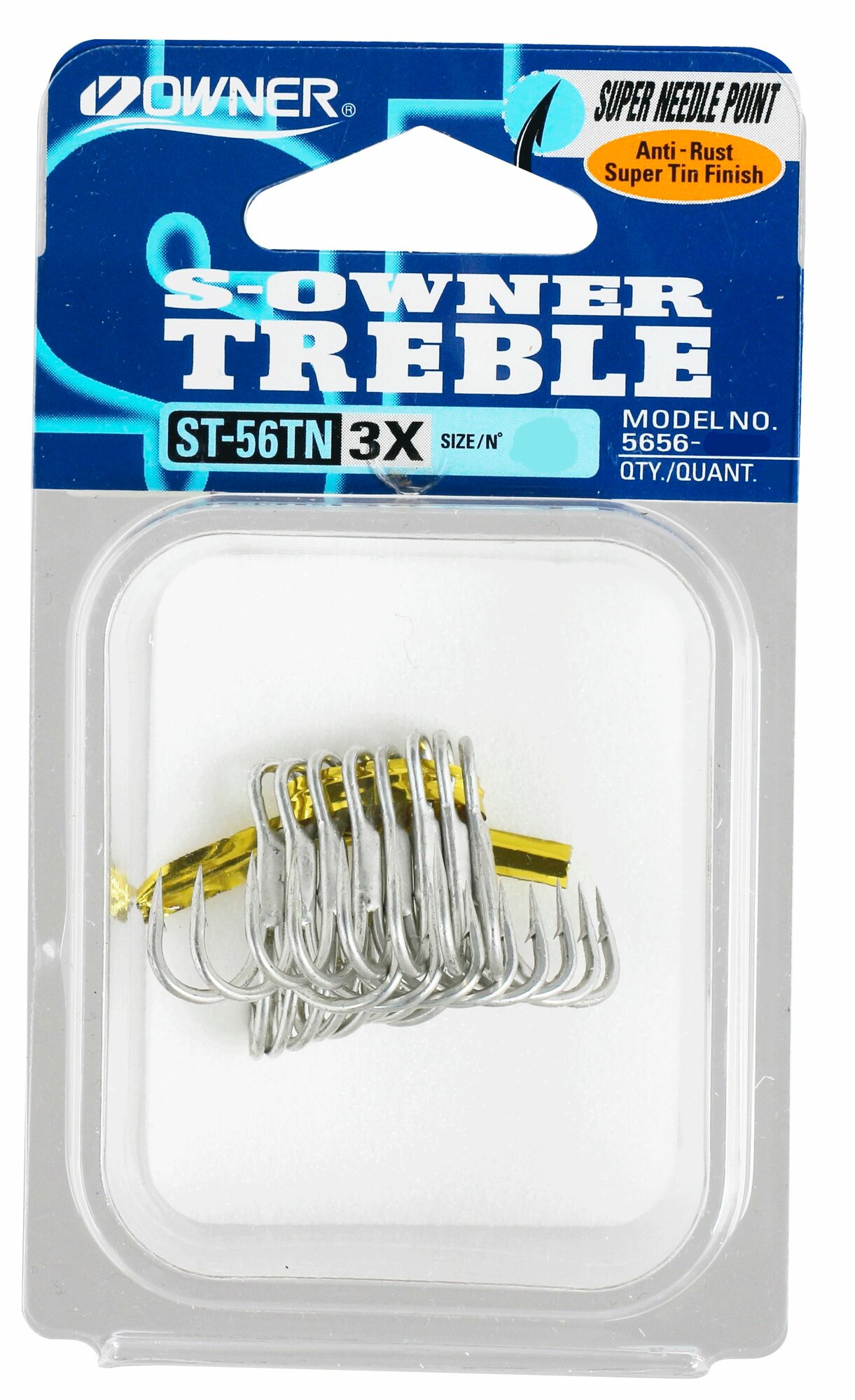 OWNER Крючок тройной ST-56TN №1 6шт