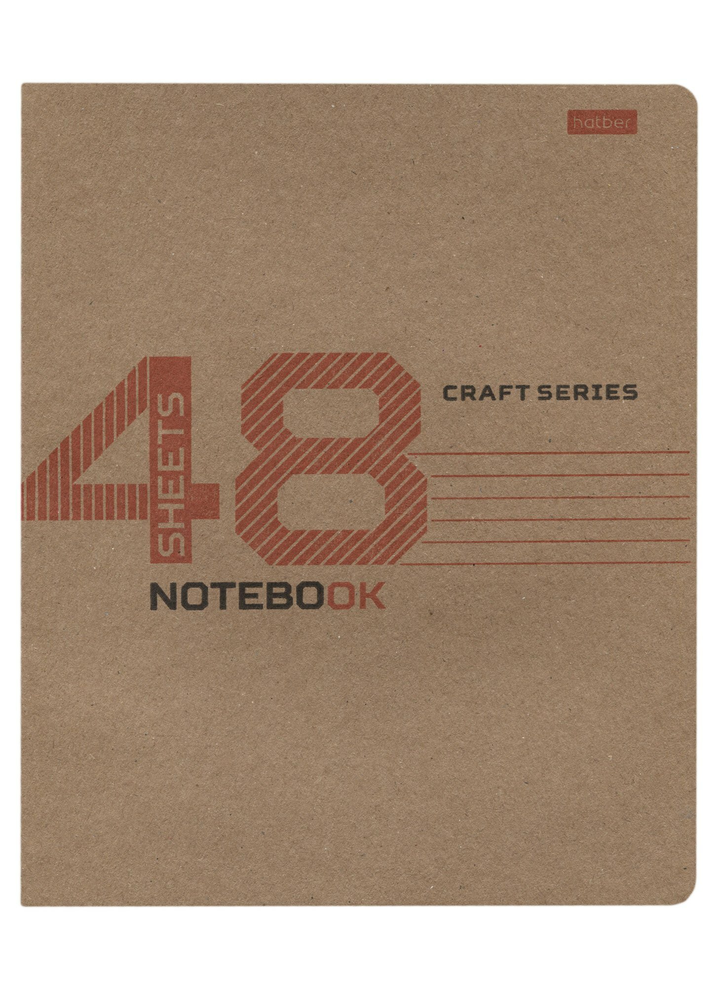 Тетрадь общая «Craft», 48 листов в клетку, A5, в ассортименте - Hatber