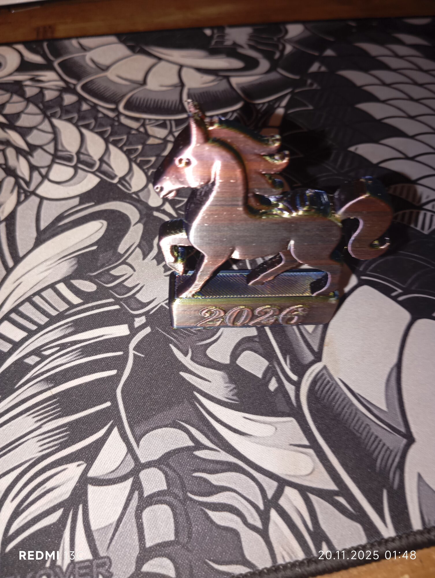 Статуэтка "Символ на новый год 2026", пластик, разноцветная, высота 8 см