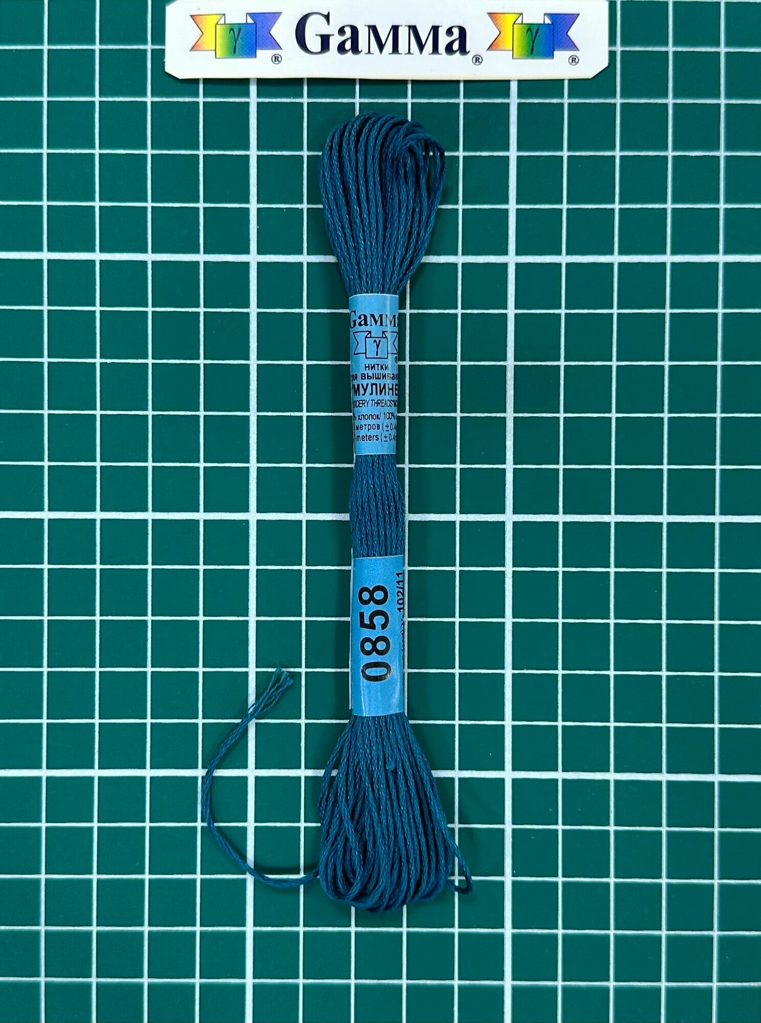Мулине Гамма, цвет 0858, вышивальные нитки
