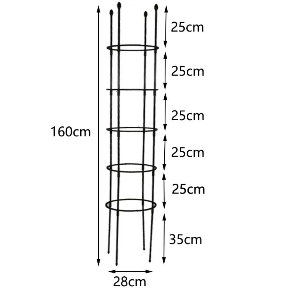 Металлическая шпалера для растений, 160 см, Height 160cm