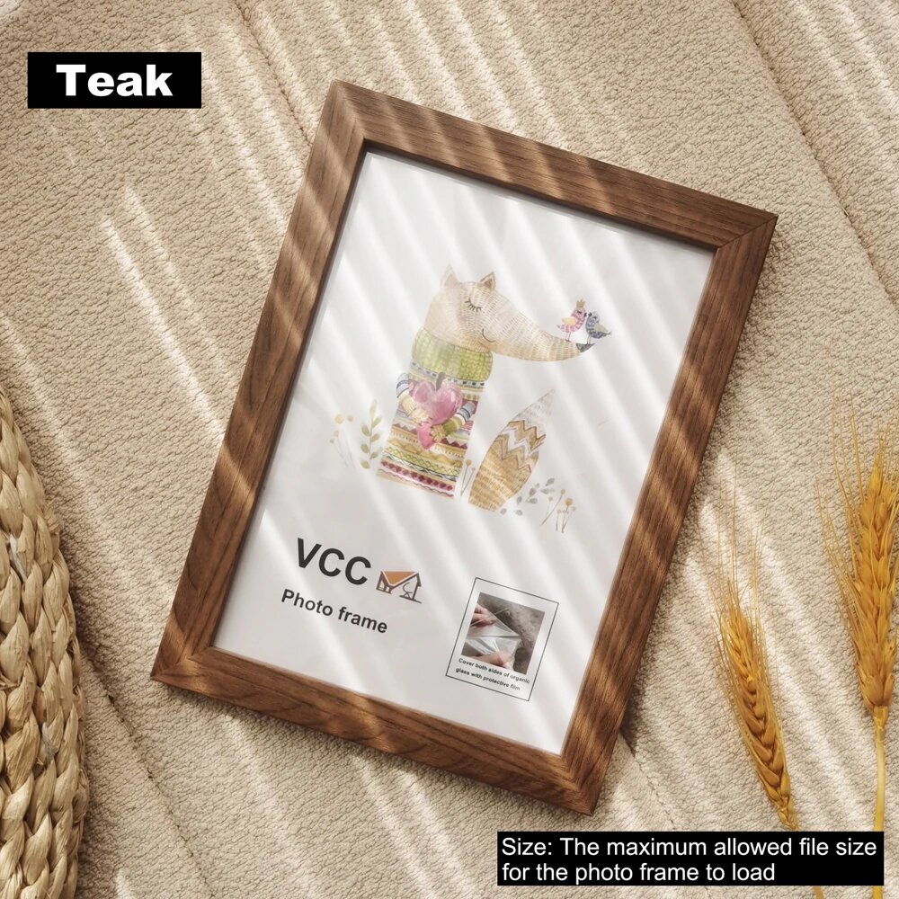 Деревянная фоторамка 10x15/15x20/20x25 см photo frame-wm 10X15cm 4X6inch, teak color