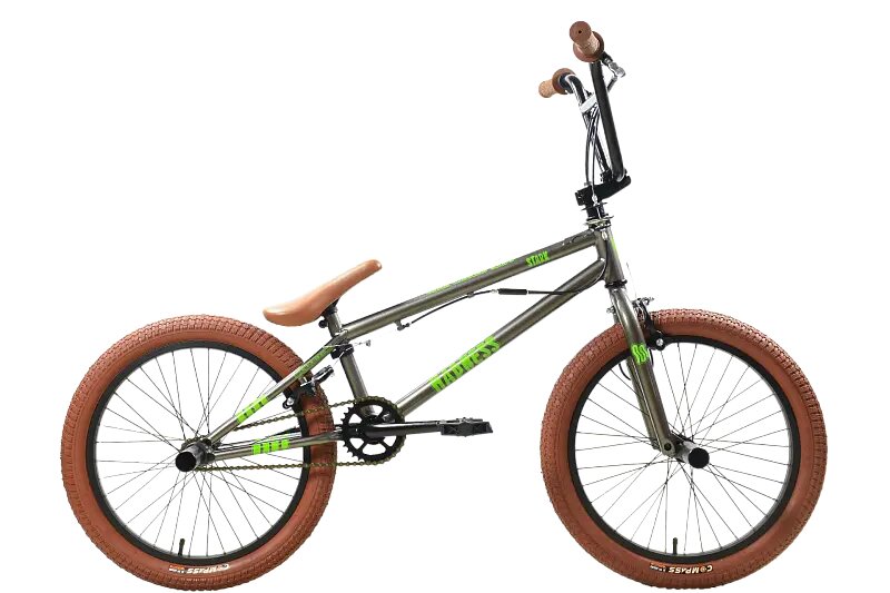 Велосипед Stark Madness BMX 2 2025 графит/зеленый неон/песочный