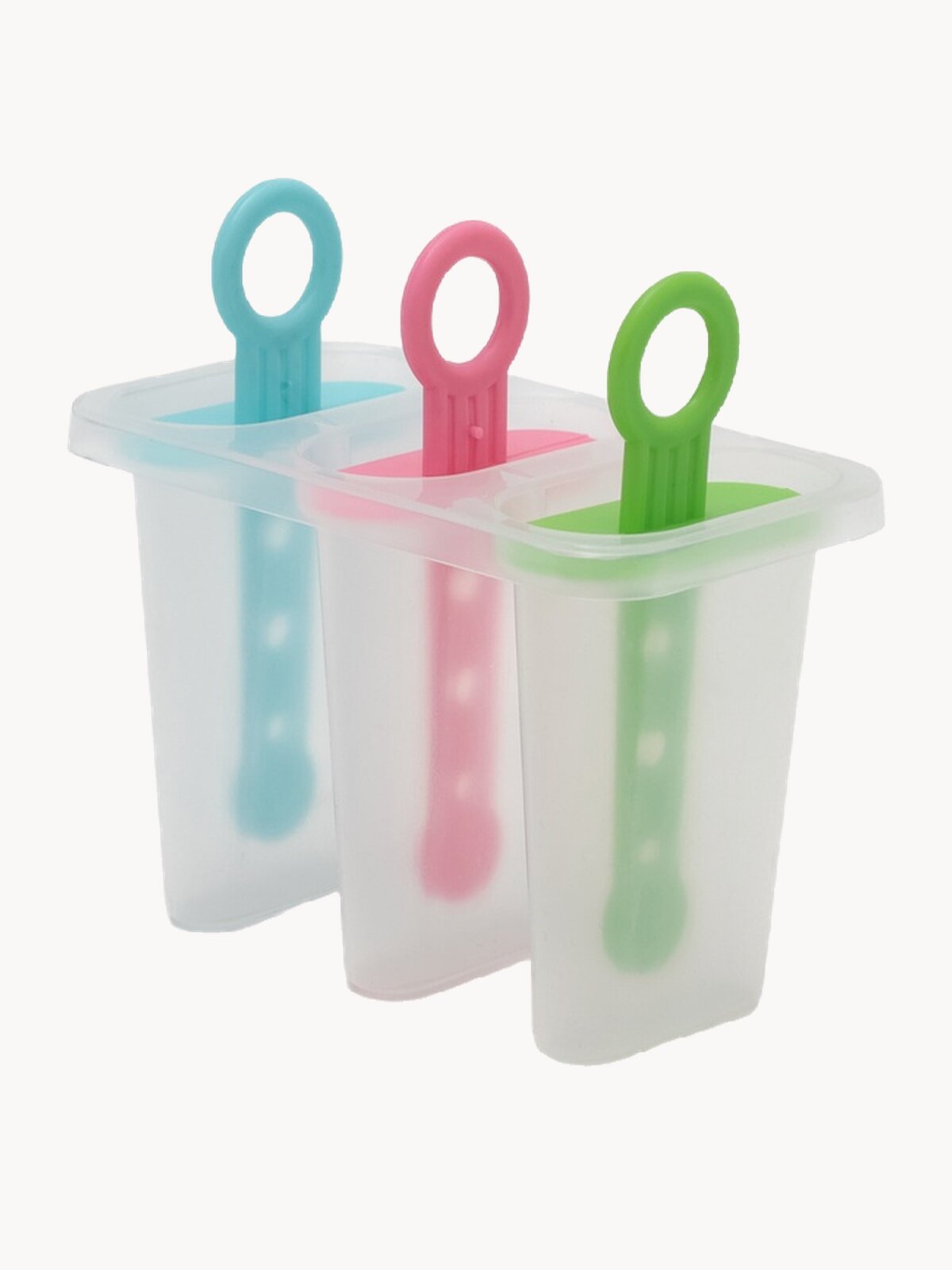 Форма для мороженого Доляна «Симпл», 11×11×6,5 см, 3 ячейки, цвет прозрачный