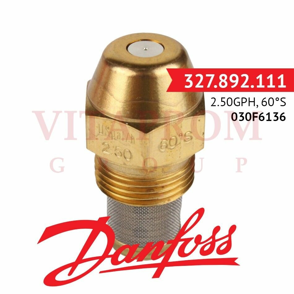 Форсунка Danfoss 2.50GPH, 60S, 030F6136 — фото 1