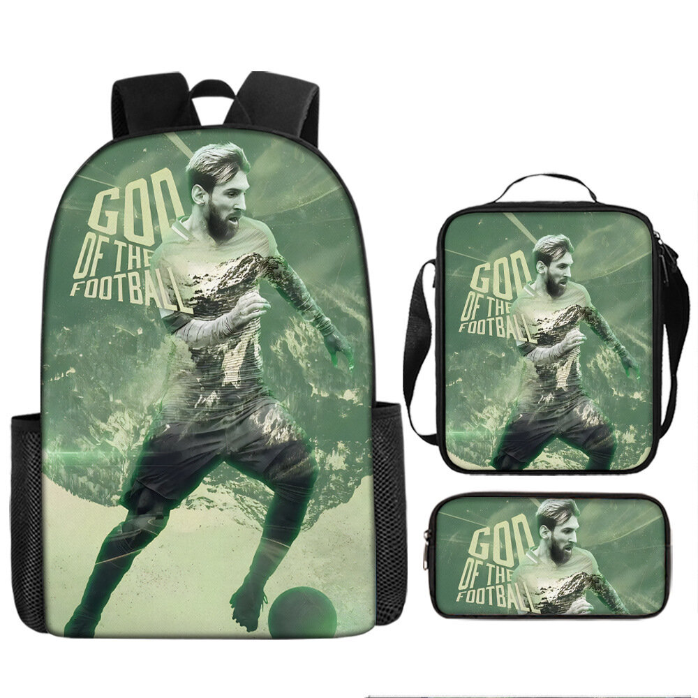 Футбольный чемпионат мира по футболу, периферийный студенческий школьный рюкзак, школьный рюкзак Месси, большой вместительный рюкзак из полиэстера, снижающий нагрузку, и набор ранцев