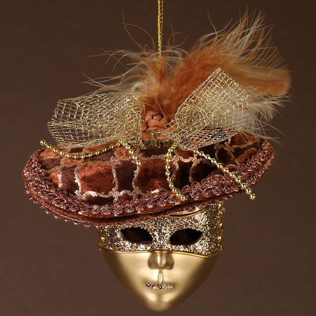 Елочная игрушка Маска Giovanni - Venesia Bravo 18 см, подвеска, Winter Deco, 2007834