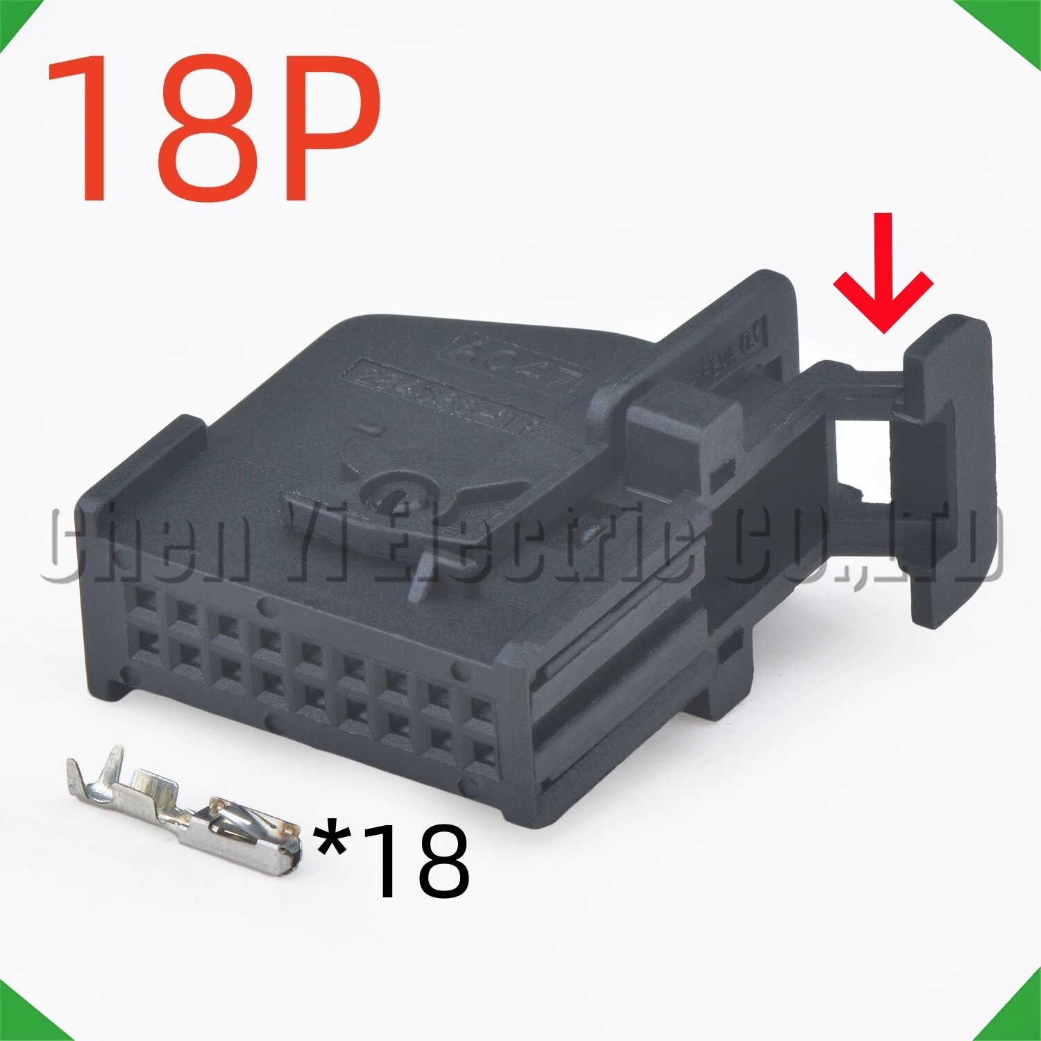 18P Разъем 1379100-1, черный, женский
