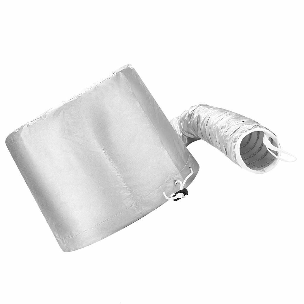 Портативный колпак для сушки волос для глубокого ухода и термозащиты, Серебро