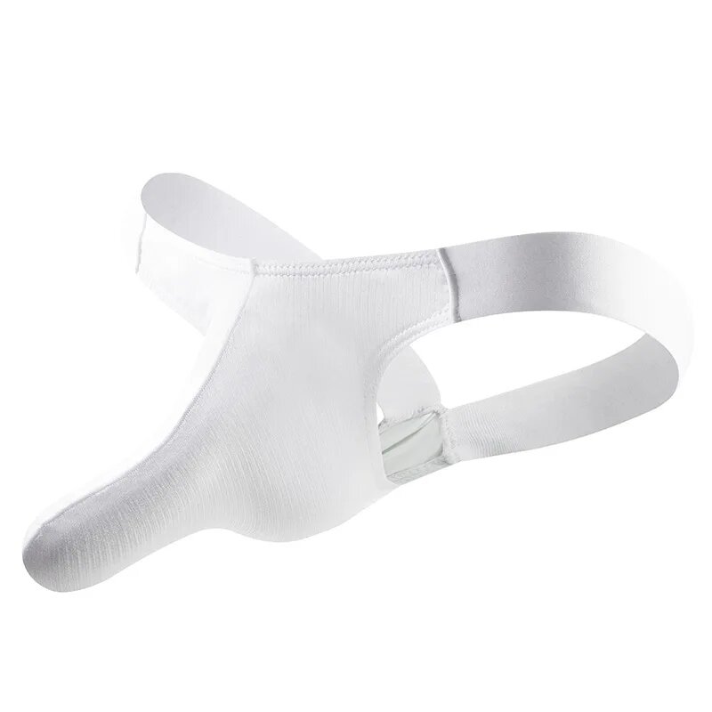 Мужские стринги, стринги, Трусы со слоном в носу, сексуальное нижнее белье, мужские дышащие трусы с Т-образной спинкой, мужские трусы Белый, L, White