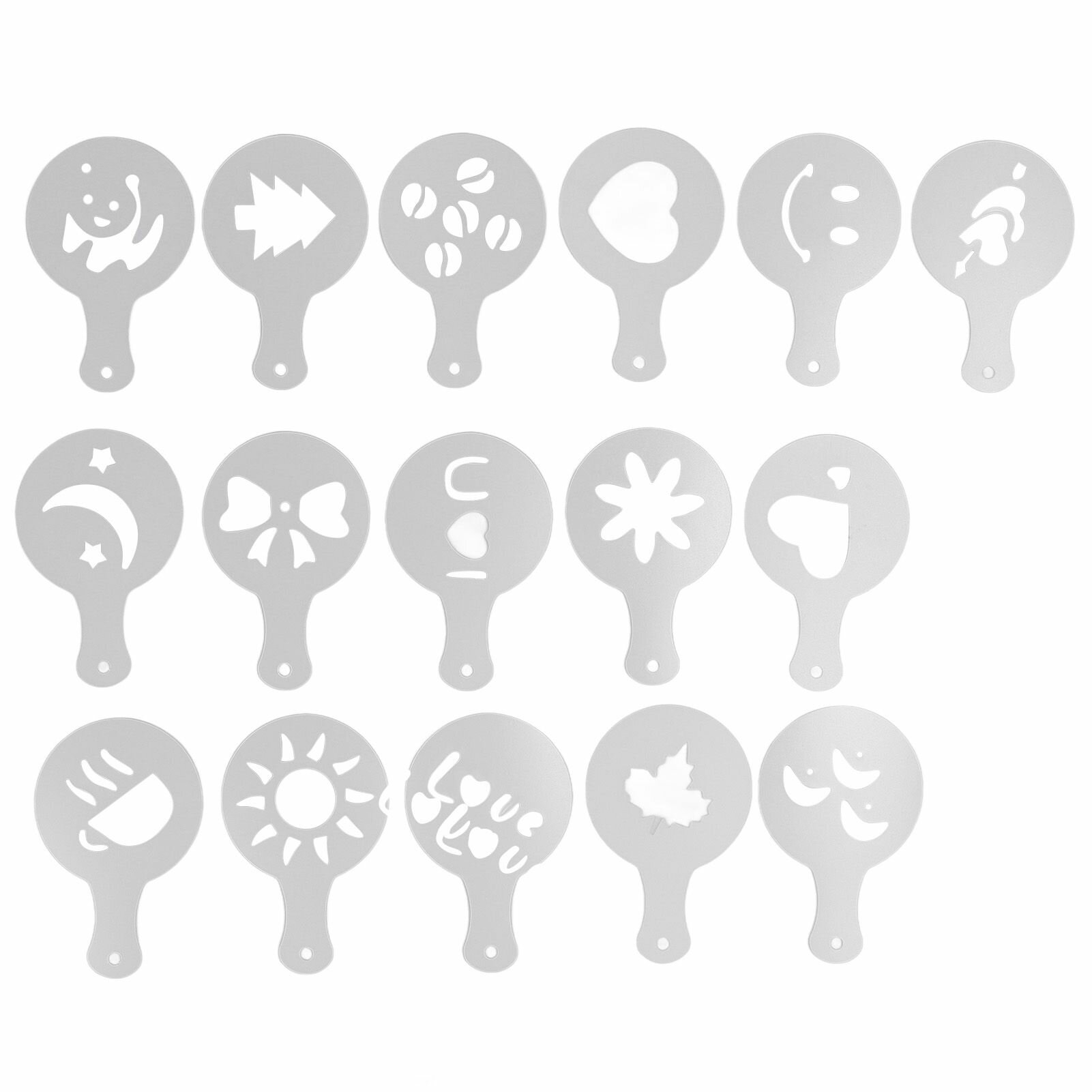 16 шт. трафареты для украшения торта для кофе, помадки, шоколада, капучино-многофункциональные трафареты для украшения торта сделай сам