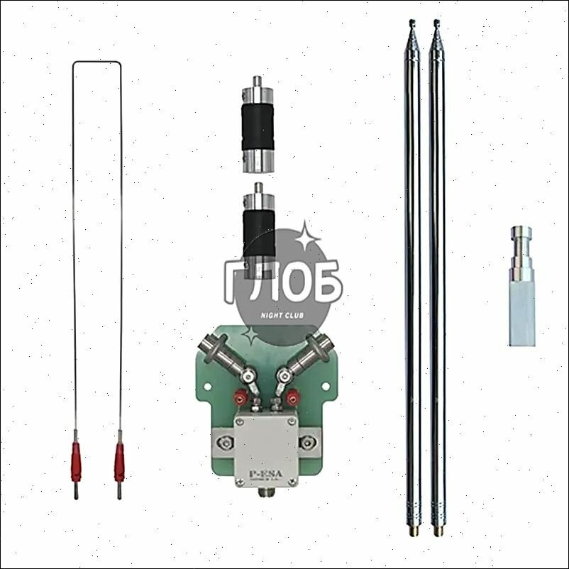 Дипольная антенна P-ESA, КВ, коротковолновая, готовая, 14 54 МГц, положительная V-образная