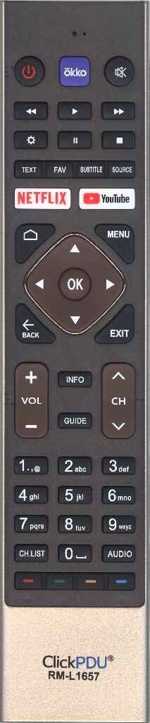 UNIVERSAL Haier RM-L1657 (PBOX) LCD, SMART TV, Пульт ДУ