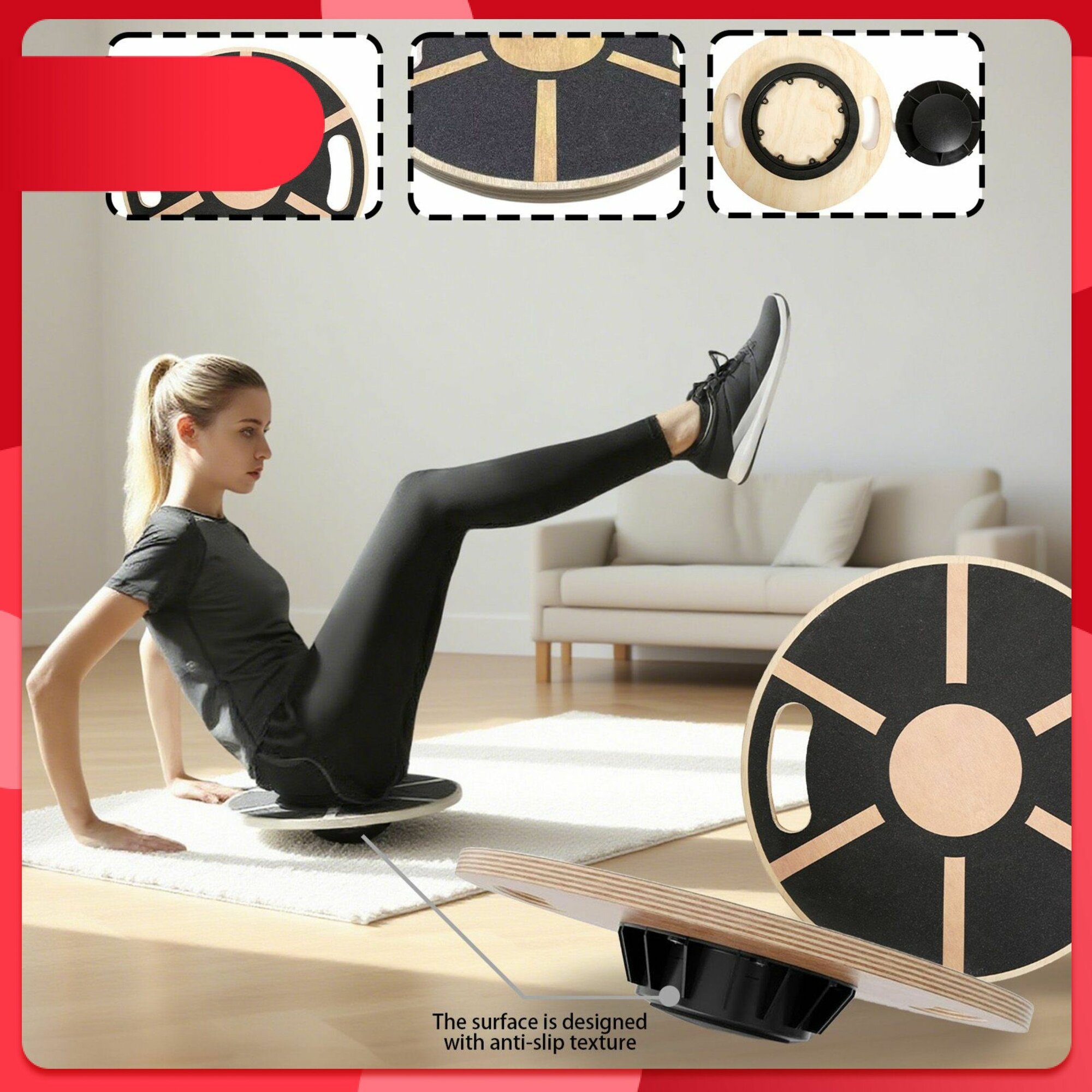 Эксклюзивная кордоска Wobble Board для баланса