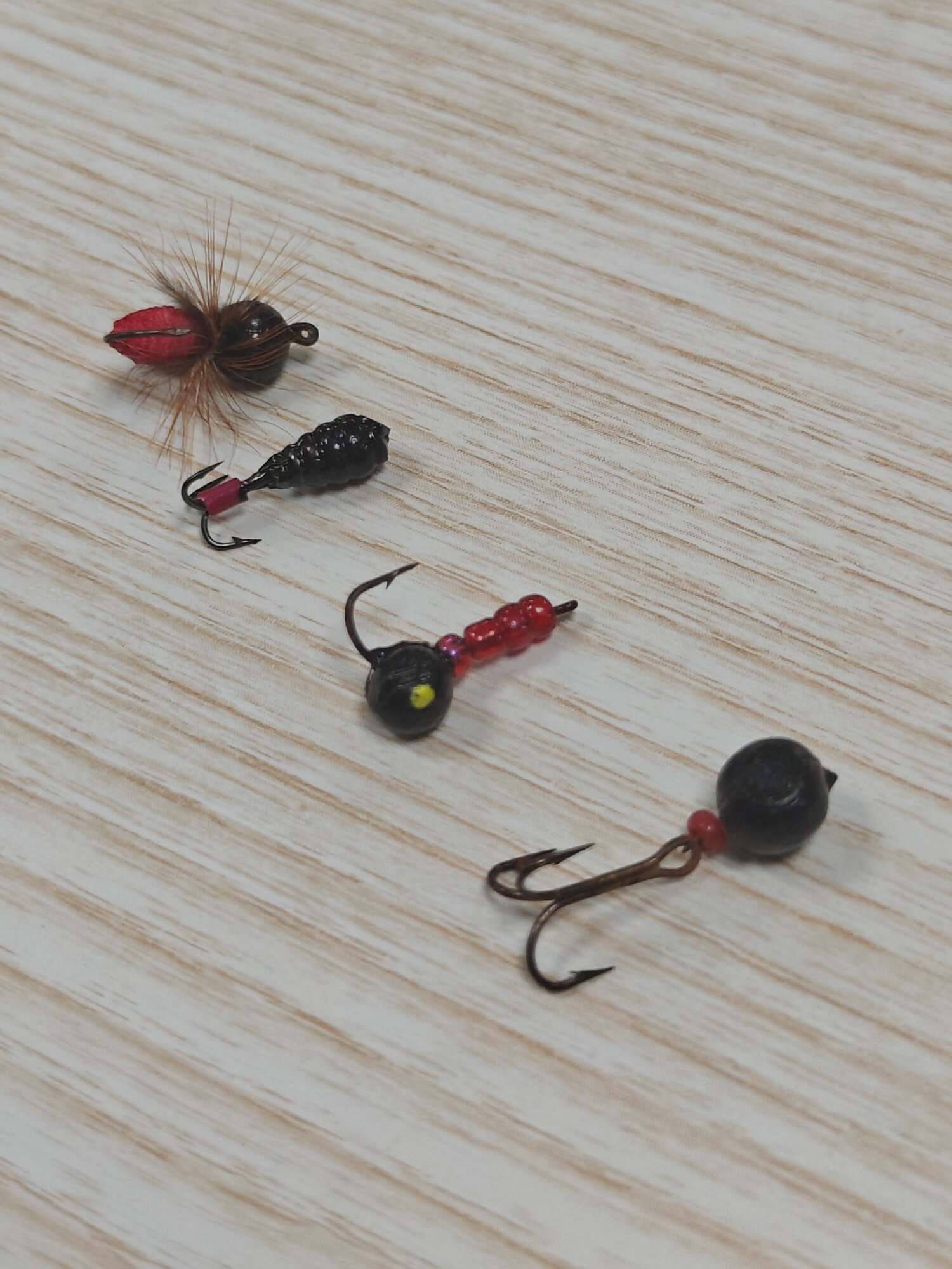 Мормышки для рыбалки, свинцовые мормышки ассорти набор 4 шт, 0,72гр/0,57гр/1,38гр/0,82гр