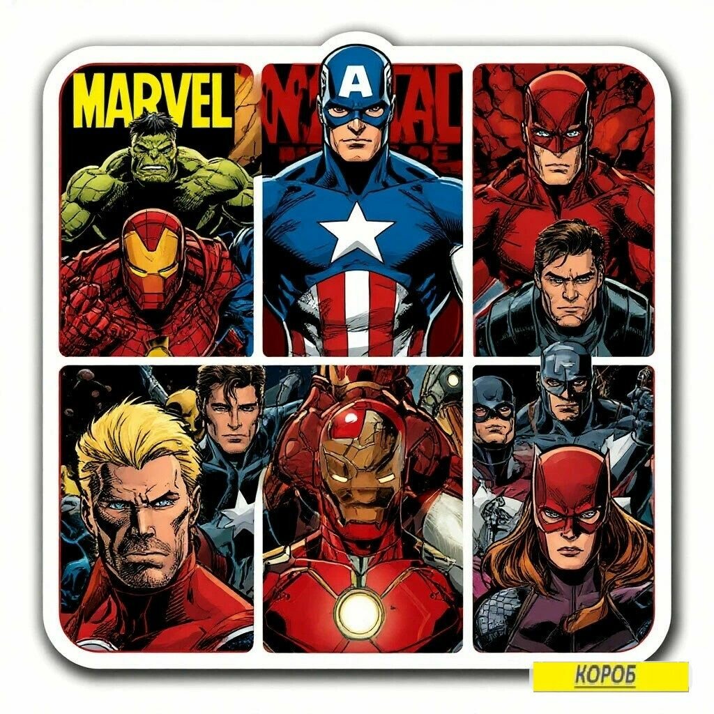 Наклейки человек паук и его друзья