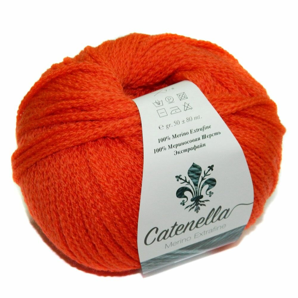 Пряжа Kutnor Catenella 438 (1 моток 50г/80м) морковный
