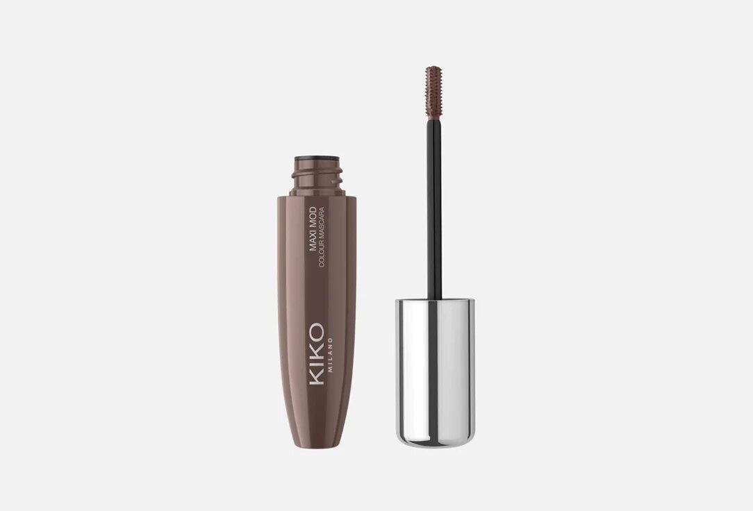Цветная тушь для ресниц KIKO MILANO Maxi mod colour mascara, оттенок 02, Brown, 12 г