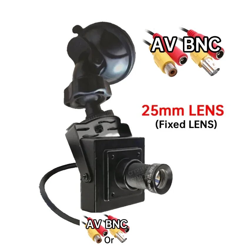 Автомобильная камера 1200TVL, 25mm Fixed Lens Kit, PAL