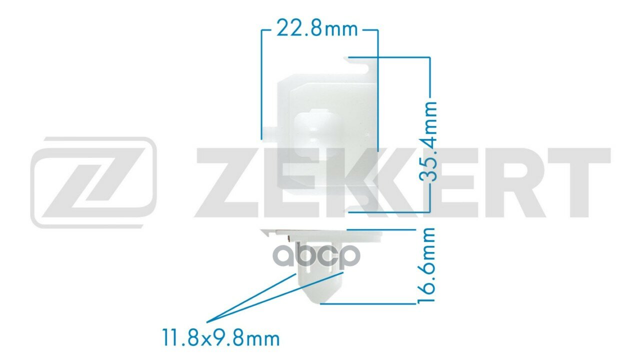 Клипса крепёжная Toyota (миним. кол-во заказа 10 шт) Zekkert арт. be-2610
