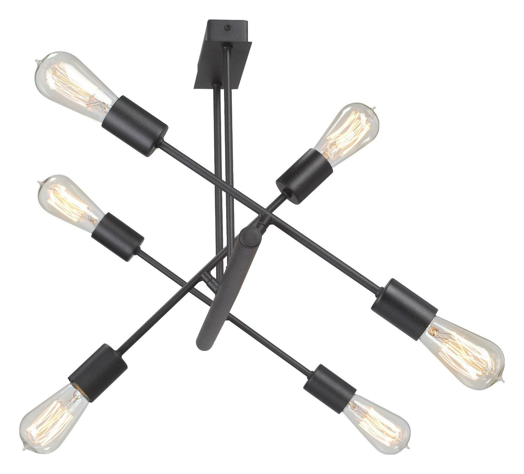 Люстра на штанге Vitaluce V3010 V3010-1/6PL Накаливания, Светодиодные Модерн