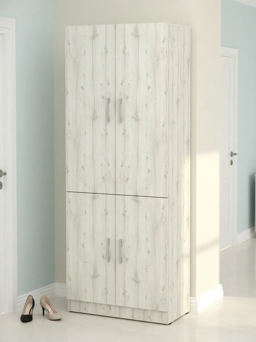 Шкаф FRESTER деревянный для одежды с полками в прихожую, от производителя