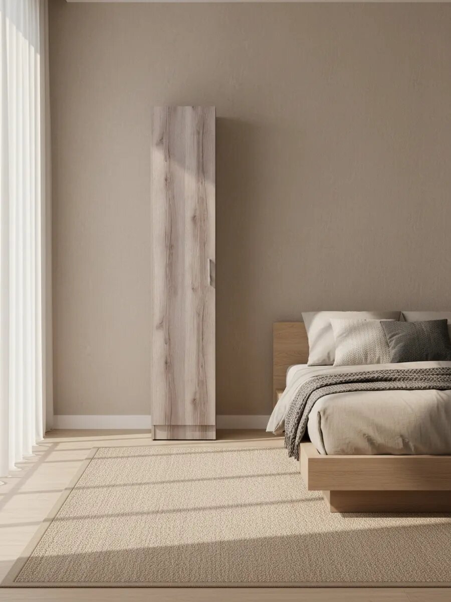 На балкон шкаф пенал FRESTER распашной деревянный с полками, от производителя