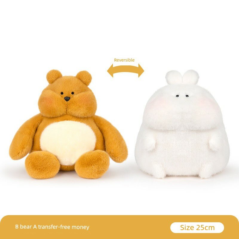 Аутентичная кукла-кролик Snot Bear B Bear A, медведь Синь, флип, мягкая кукла, милая детская подушка, игрушка-покрытие