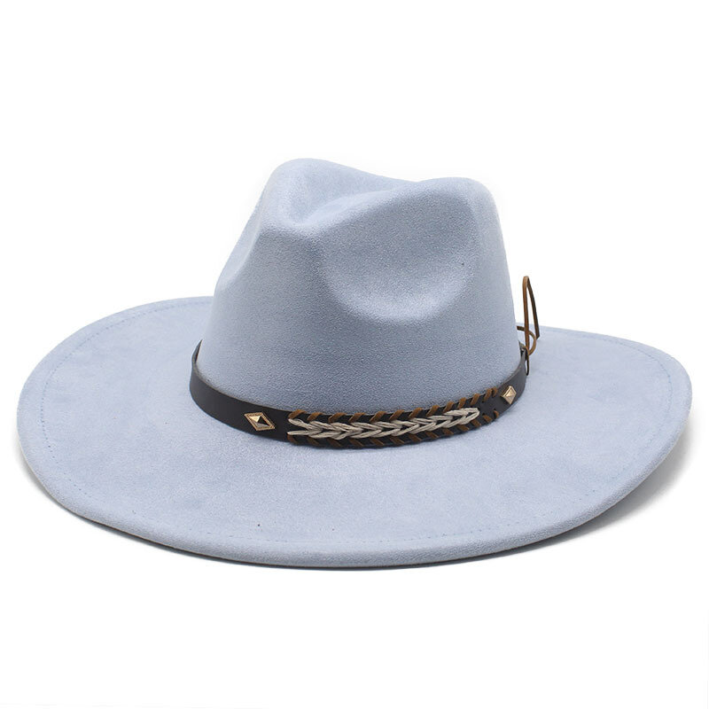 Многоцелевая Джазовая шляпа из замши Женщины Осень Декор Войлок / MOM-008