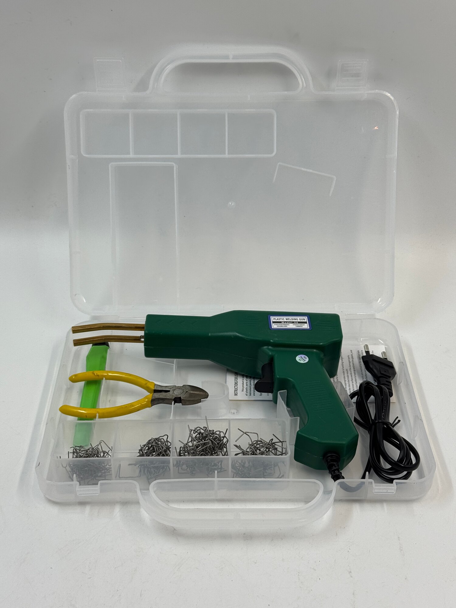 Паяльник для пластика, бамперов, пластмассы, 50 Вт, импульсный со скобами, пистолет для пайки пластика