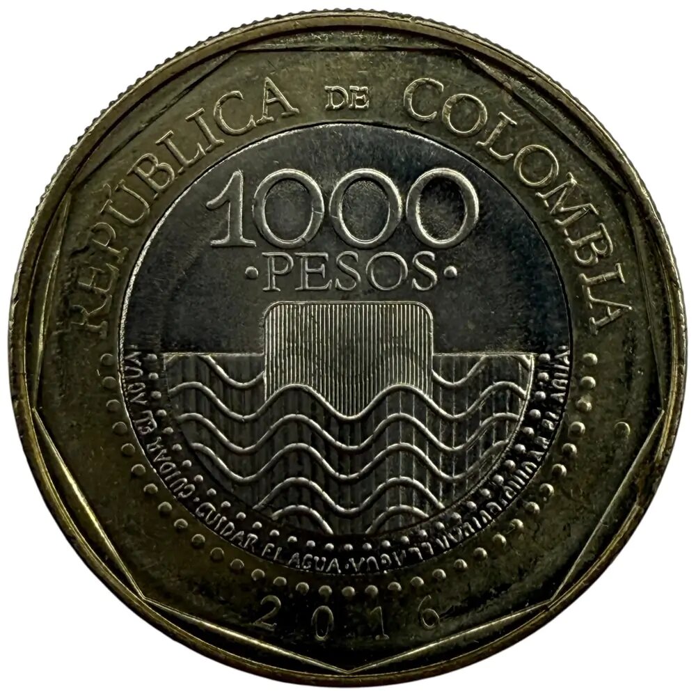 Колумбия 1000 песо 2016 г.