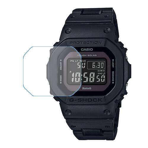 Скрин Мобайл защитный экран для часов Casio GW-B5600BC-1B из нано стекло 9H