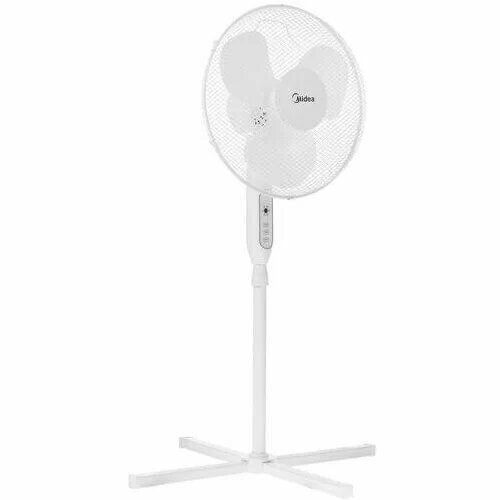 Вентилятор Midea FS4071 белый [напольный, 40 Вт, скоростей - 3 шт, диаметр лопастей - 40 см, пульт
