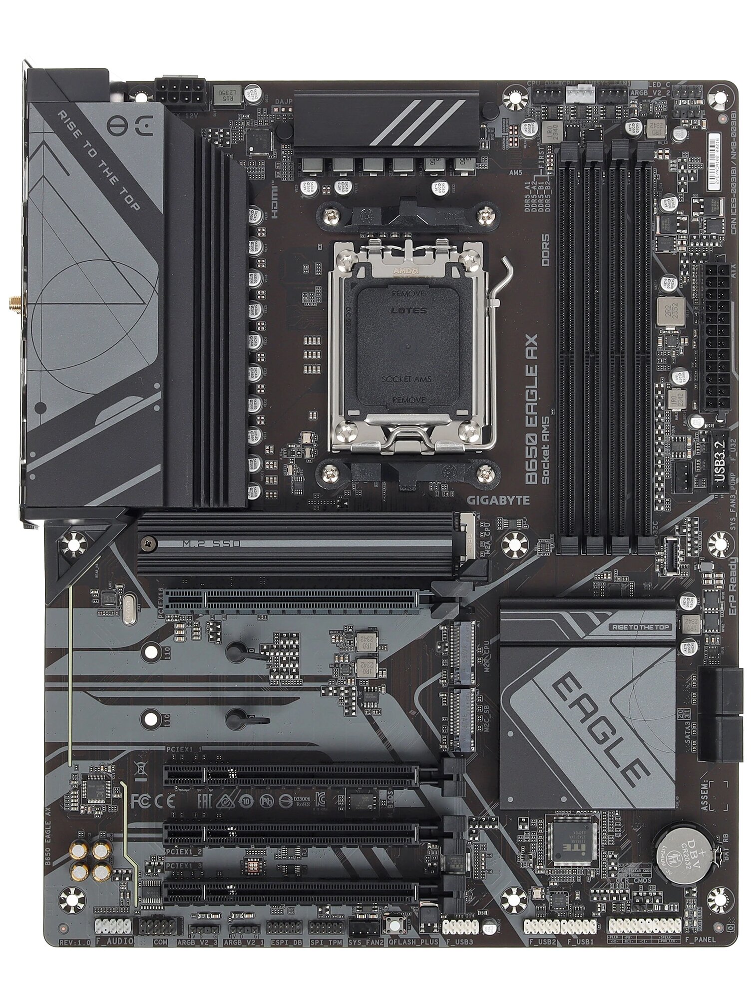 Материнская плата ATX GIGABYTE B650 EAGLE AX, AM5, DDR5 x4 (5200 МГц)