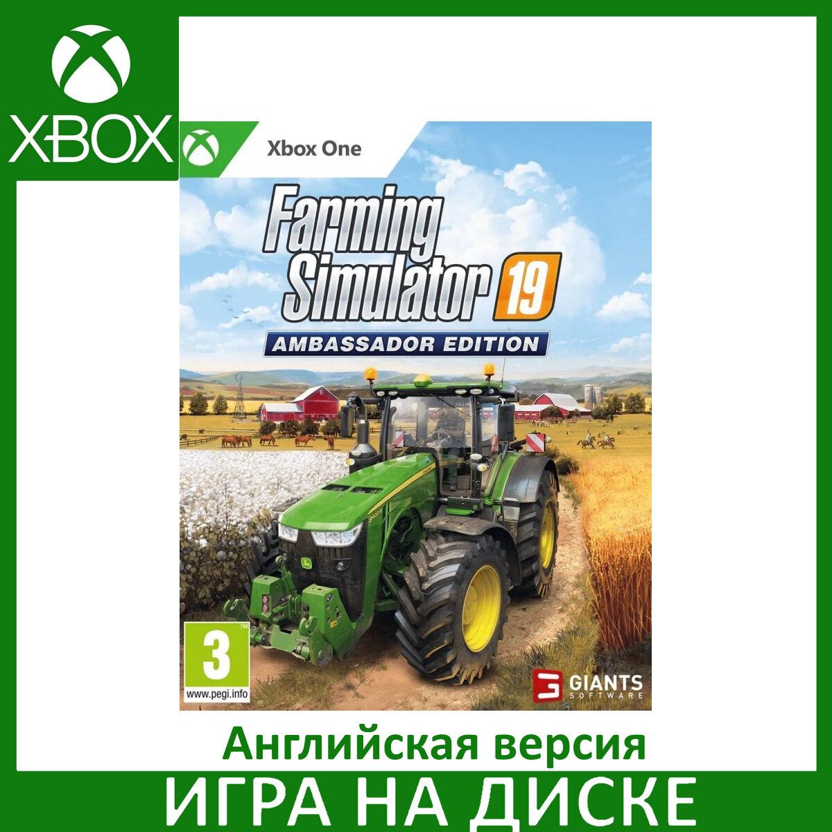 Игра Farming Simulator 19 Ambassador Edition Xbox One Английский язык Диск на Xbox One