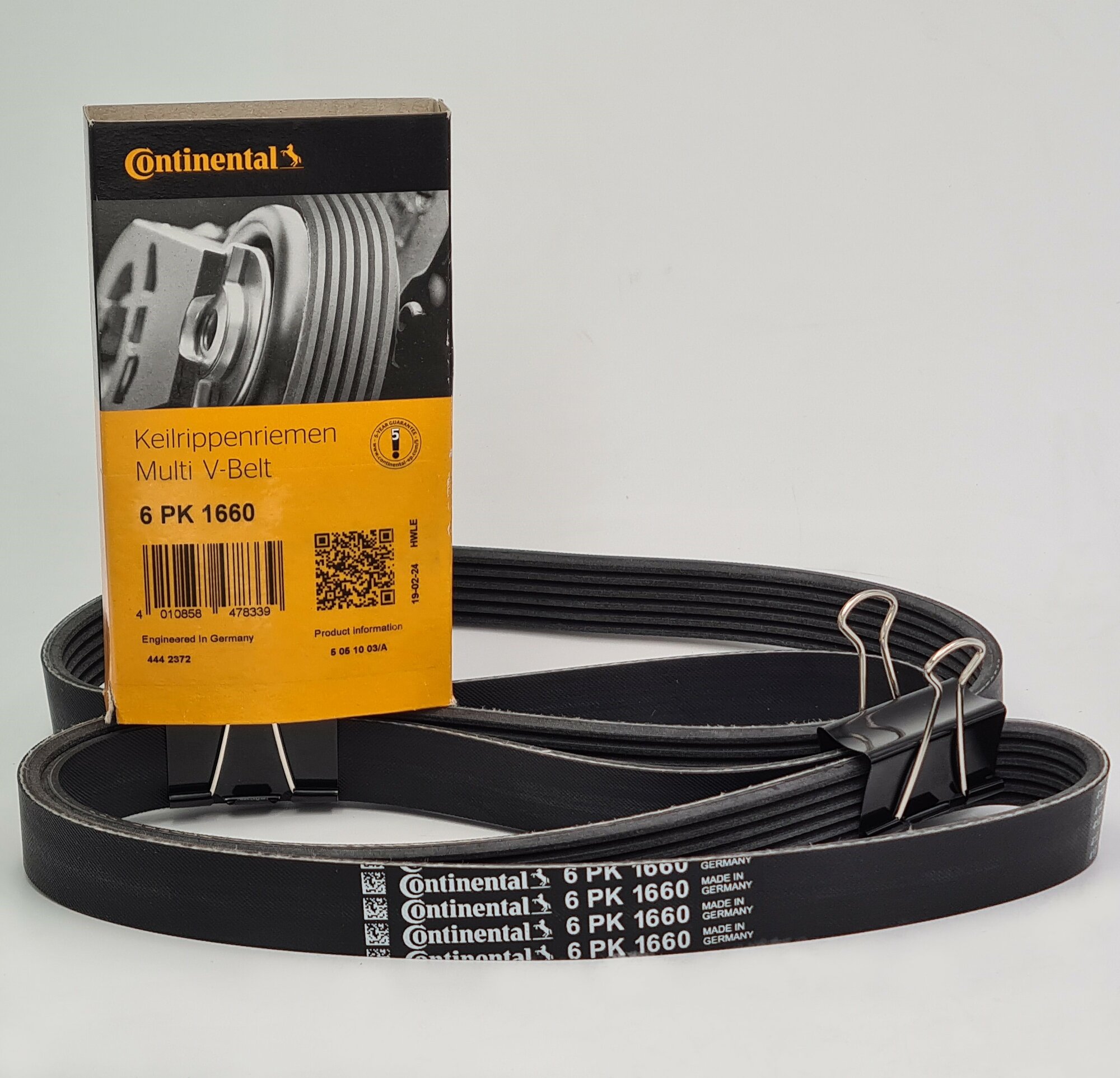 Приводной ремень Continental (Contitech) 6PK1660 для AUDI, BMW, PEUGEOT, RENAULT, SEAT, SKODA, VOLKSWAGEN, HYUNDAI, KIA