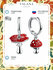 Серьги с подвесками TALANT, серебро, 925 проба, родирование, эмаль, , серебристы...