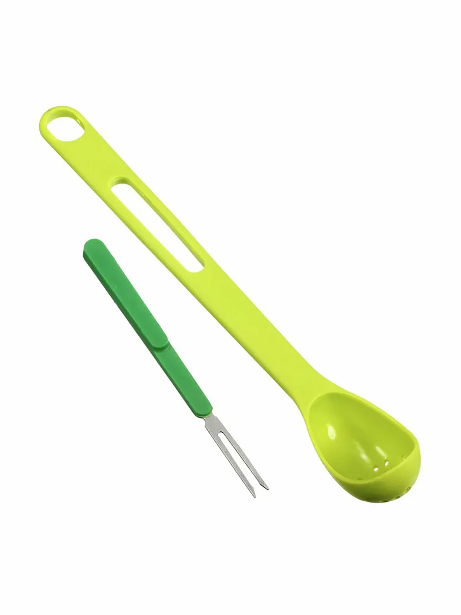 Ложка + Вилка Scoop для солений (Зелёный)
